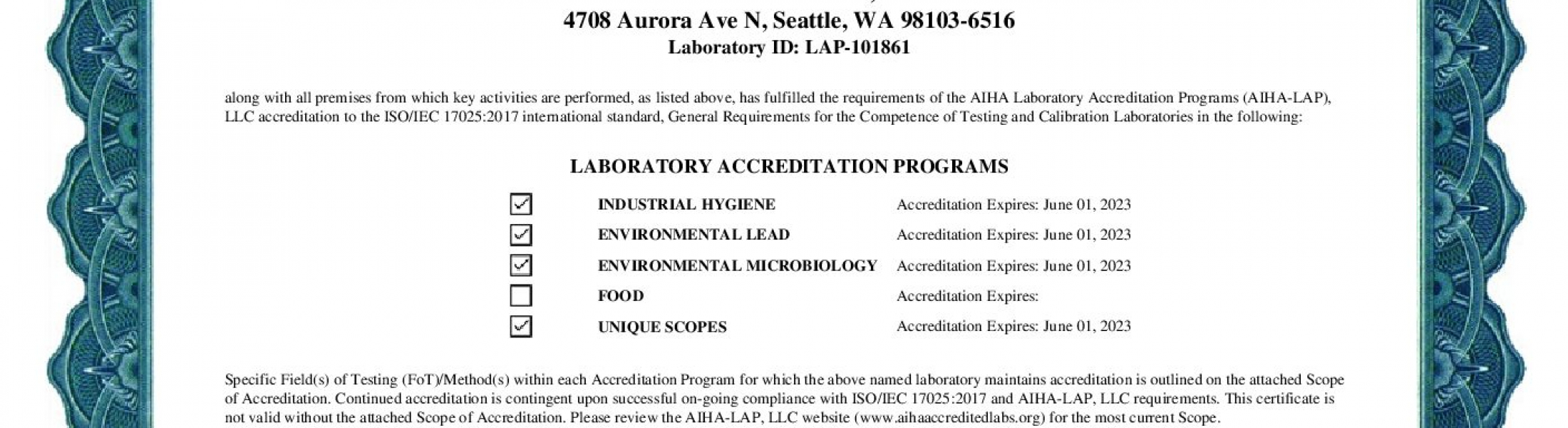 American Industrial Hygiene (AIHA)1 | NVL